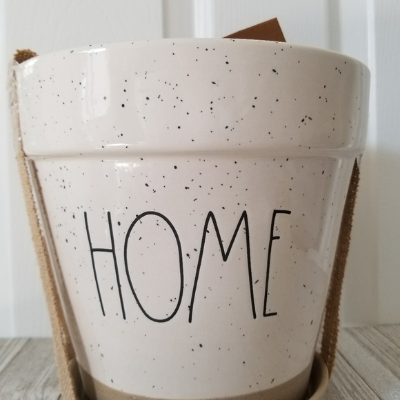 Rae Dunn | Accents | Rae Dunn Home Ceramic Planter Tanline Flower Pot ...